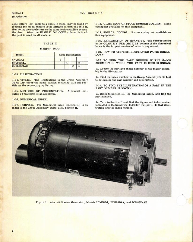Illustrated Parts Breakdown for Aircraft Starter Generator - AirCorps ...