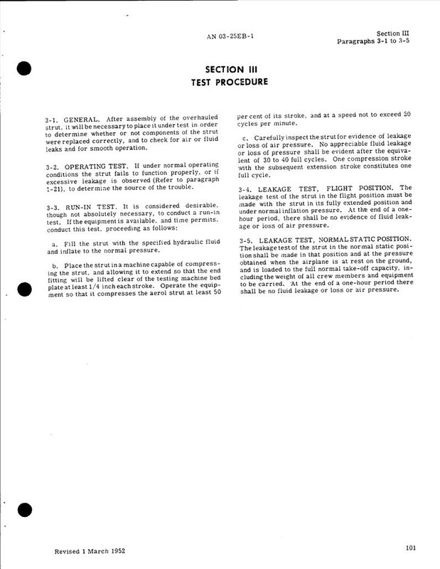Parts Catalog for Landing Gear Aerol Struts - AirCorps Library