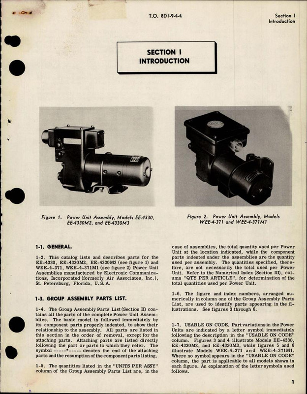 Illustrated Parts Breakdown for Power Unit Assembly - AirCorps Library