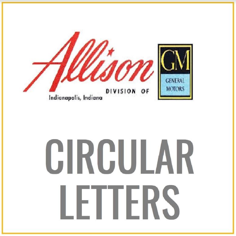 Allison Engine Circular Letters - AirCorps Library