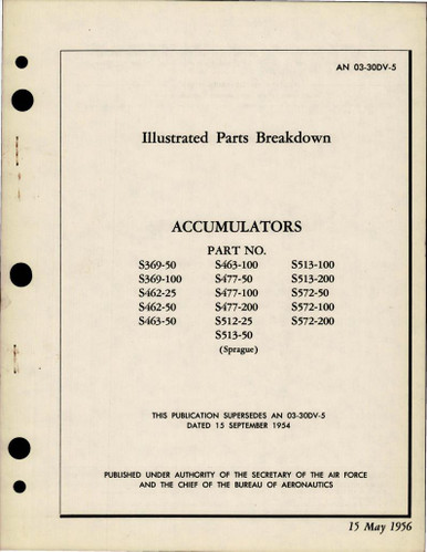 Illustrated Parts Breakdown for Accumulators - AirCorps Library
