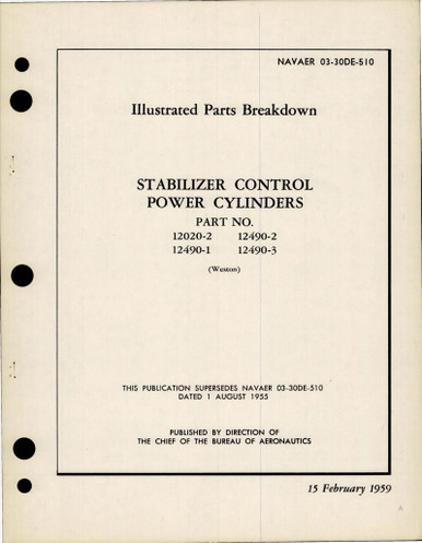 Illustrated Parts Breakdown for Stabilizer Control Power Cylinders ...