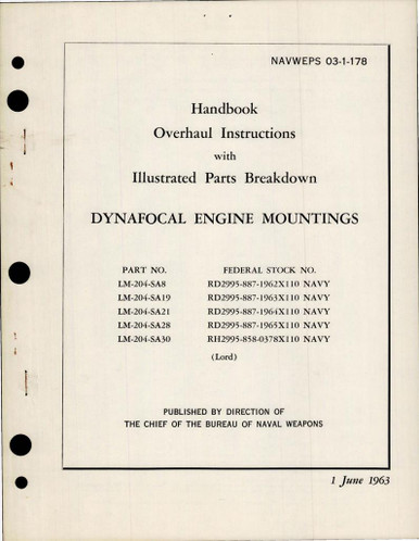 Overhaul Instructions with Parts for Dynafocal Engine Mountings ...