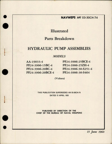 Illustrated Parts Breakdown for Hydraulic Pump Assemblies - AirCorps ...