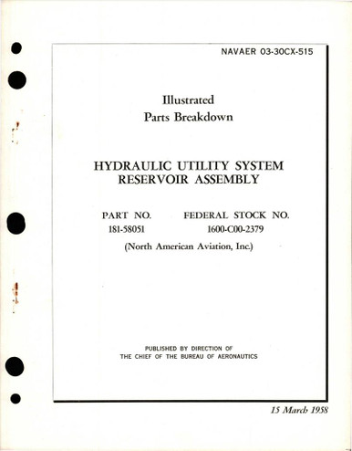 Illustrated Parts Breakdown for Hydraulic Utility System Reservoir ...