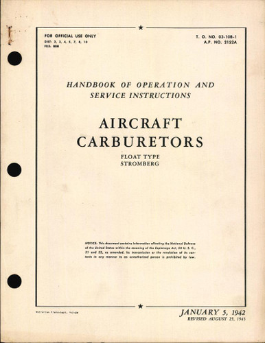 Handbook of Operation and Service Instructions for Float Type Aircraft ...