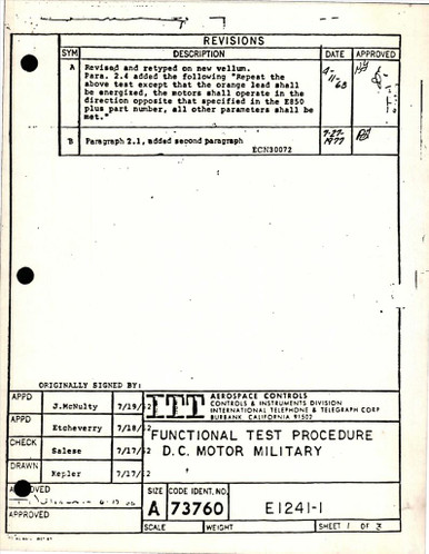 Functional Test Procedure for DC Motor - AirCorps Library