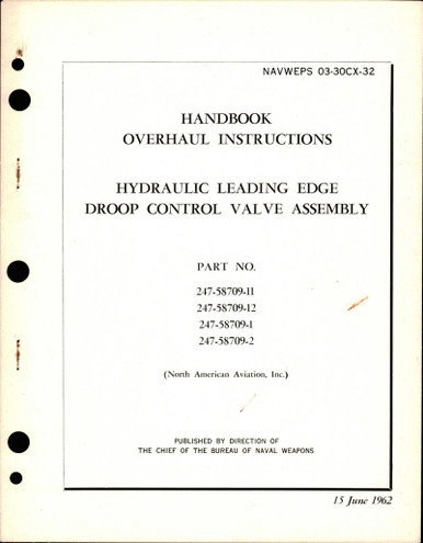 Overhaul Instructions for Hydraulic Leading Edge Droop Control Valve ...