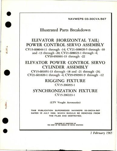 Illustrated Parts Breakdown for Elevator (Horizontal Tail) Power ...