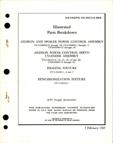 Illustrated Parts Breakdown for Aileron and Spoiler Power Control and ...