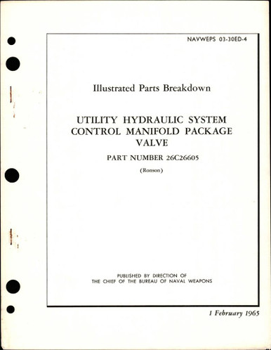 Illustrated Parts Breakdown for Utility Hydraulic System Control ...