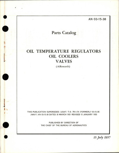 Parts Catalog for Oil Temperature Regulators - Oil Coolers - Valves ...