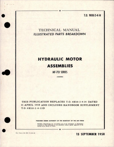 Illustrated Parts Breakdown for Hydraulic Motor Assemblies - MF-713 ...