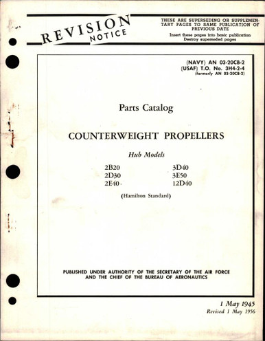Parts Catalog for Counterweight Propellers - Models 2B20, 2D30, 2E40 ...