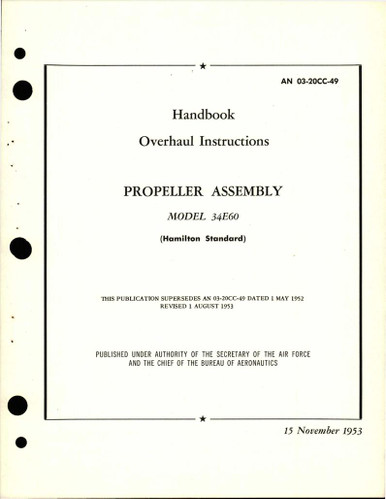 Overhaul Instructions for Propeller Assembly - Model 34E60 - AirCorps ...