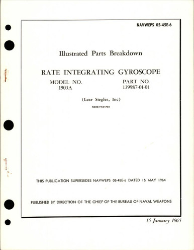Illustrated Parts Breakdown for Rate Integrating Gyroscope - Model ...
