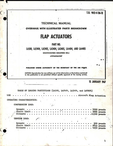 Overhaul with Illustrated Parts Breakdown for Flap Actuators - AirCorps ...