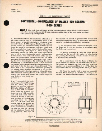 Modification of Master Rod Bearing - R-670 Series Engines - AirCorps ...