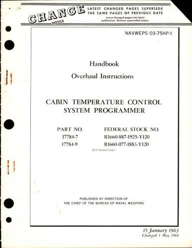 Overhaul Instructions for Cabin Temperature Control System Programmer ...