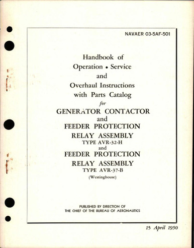 Operation, Service and Overhaul Instructions with Parts Catalog for ...