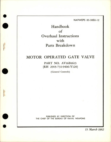 Overhaul Instructions with Parts Breakdown for Motor Operated Gate ...