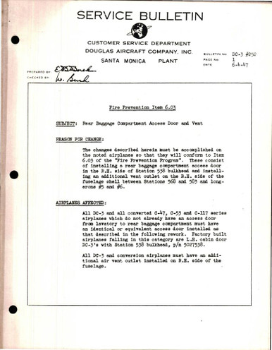 Rear Baggage Compartment Access Door Vent - AirCorps Library