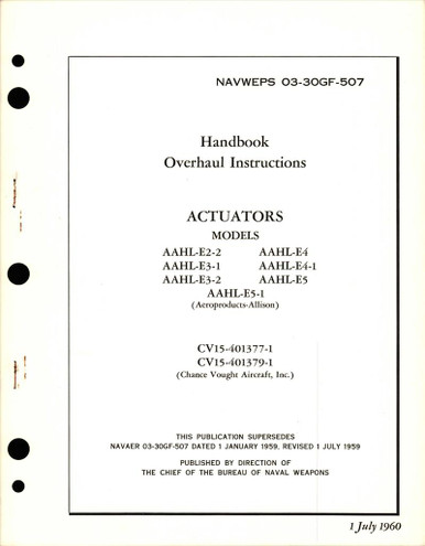 Overhaul Instructions for Actuators - AirCorps Library