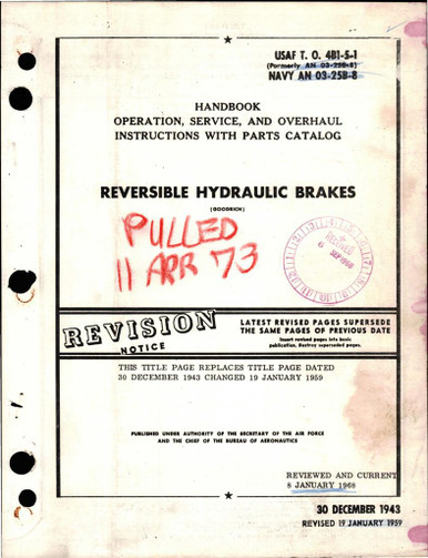 Operation, Service, Overhaul Instructions with Parts Catalog for ...