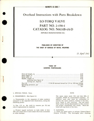 Overhaul Instructions with Parts Breakdown for LO-TORQ Valve - Part 2 ...