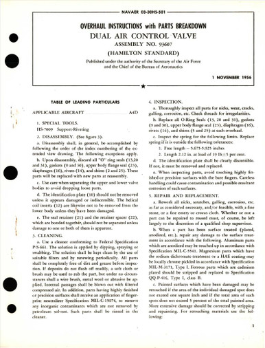 Overhaul Instructions with Parts Breakdown for Dual Air Control Valve ...