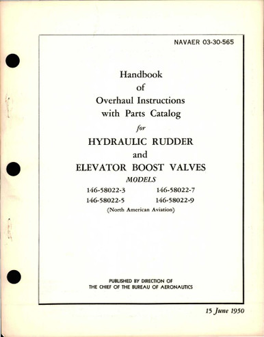 Overhaul Instructions with Parts Catalog for Hydraulic Rudder ...