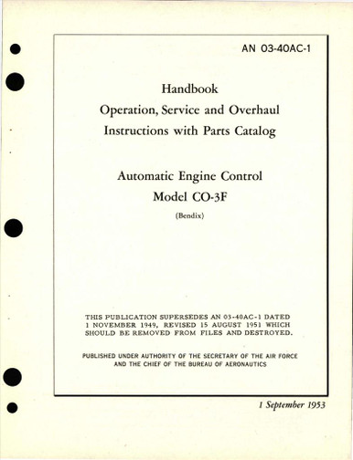 Operation, Service and Overhaul Instructions with Parts Catalog for ...