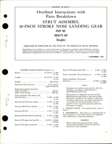 Overhaul Instructions with Parts Breakdown for 18-Inch Stroke Nose ...