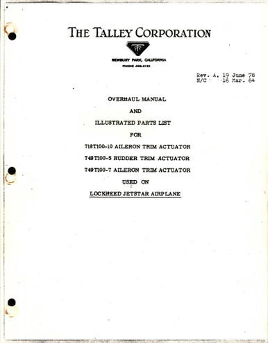 Overhaul & Illustrated Parts List for Aileron and Rudder Trim Actuator ...