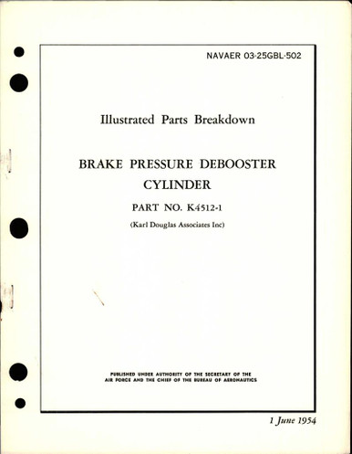 Illustrated Parts Breakdown for Brake Pressure Debooster Cylinder ...