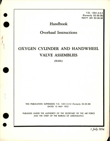 Overhaul Instructions for Oxygen Cylinder and Handwheel Valve Assembly ...