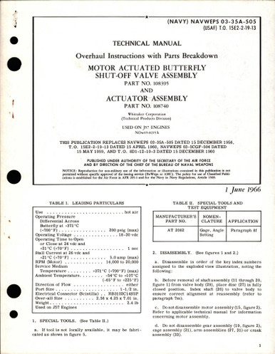 Overhaul Instructions with Parts Breakdown for Motor Actuated Butterfly ...