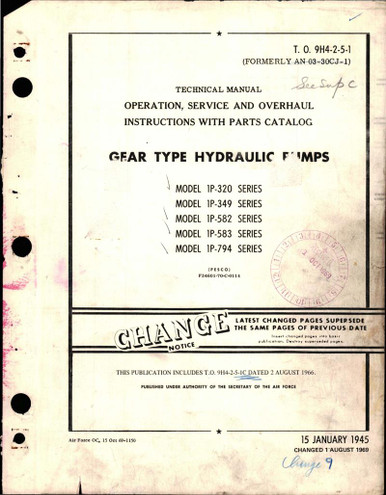 Operation, Service and Overhaul Instructions with Parts Catalog for ...