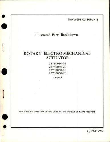 Illustrated Parts Breakdown for Rotary Electro-Mechanical Actuator ...