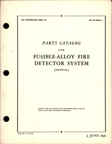 Parts Catalog for Fusible-Alloy Fire Detector System - AirCorps Library