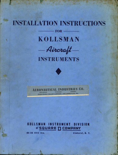 Installation Instructions for Kollsman Aircraft Instruments - AirCorps ...