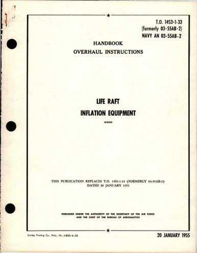 Overhaul Instructions for Life Raft Inflation Equipment - AirCorps Library