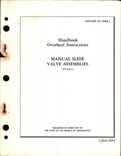 Overhaul Instructions for Manual Slide Valve Assemblies [dec1airfwam52 ...