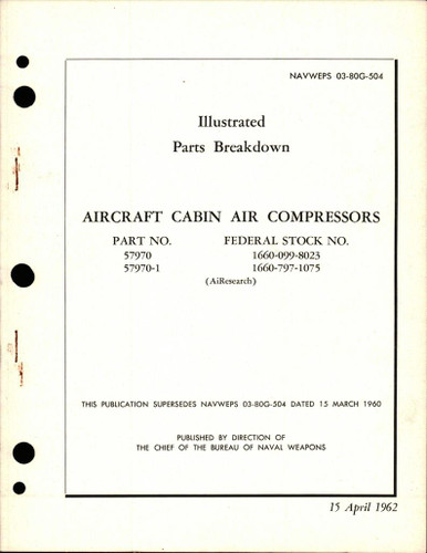 Illustrated Parts Breakdown for Cabin Air Compressors - Parts 57970 and ...