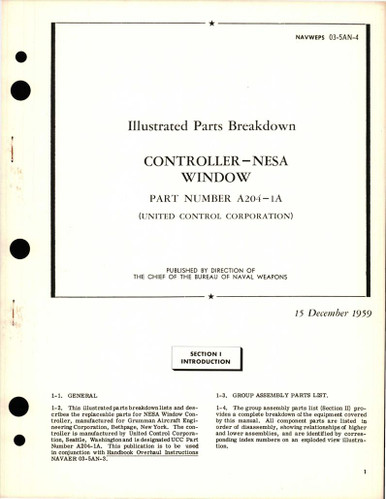 Illustrated Parts Breakdown for Nesa Window Controller - Part A204-1A ...