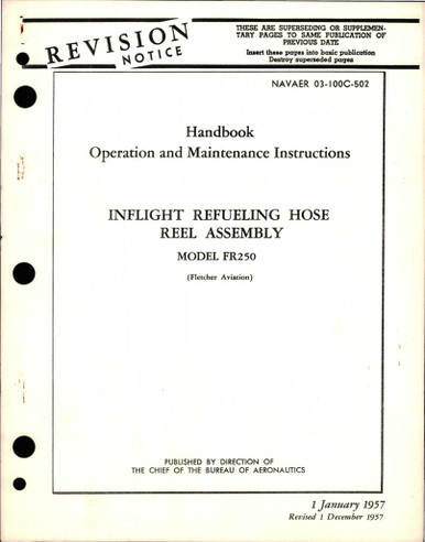Operation and Maintenance Instructions for Inflight Refueling Hose Reel ...