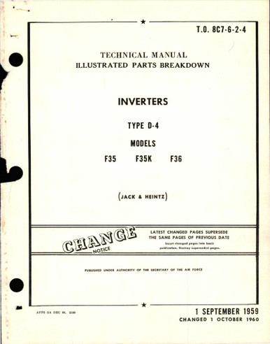 Illustrated Parts Breakdown for Inverters - Type D-4 - Models F35, F35K ...