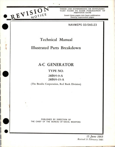 Illustrated Parts Breakdown for A-C Generator - Types 28B95-9-A and ...
