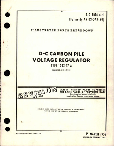D-C Carbon Pile Voltage Regulator - Type 1042-17-A - AirCorps Library