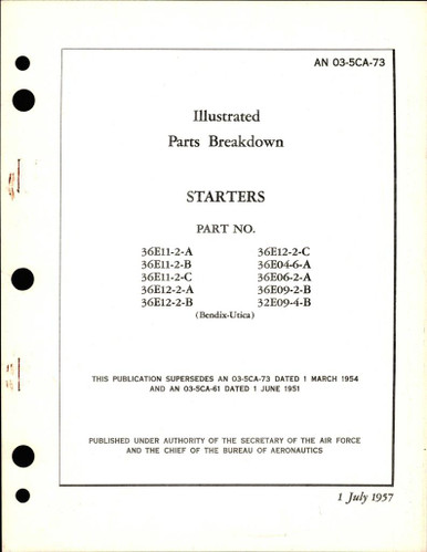 Illustrated Parts Breakdown for Starters - AirCorps Library